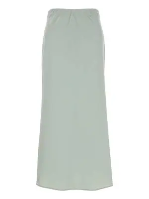 Calvin Klein Pastel Satin Midi Skirt - Light Blue