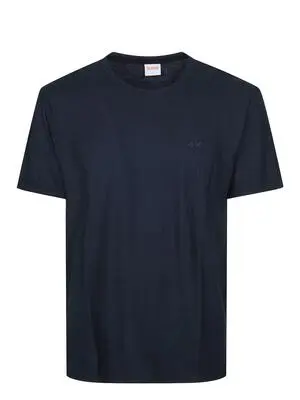 SUN 68 Distressed Graphic Tee - Blu