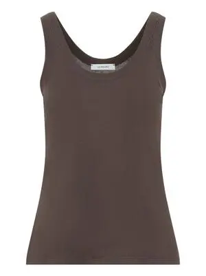 LEMAIRE Lemaire Ribbed Cotton Tank Top Grey