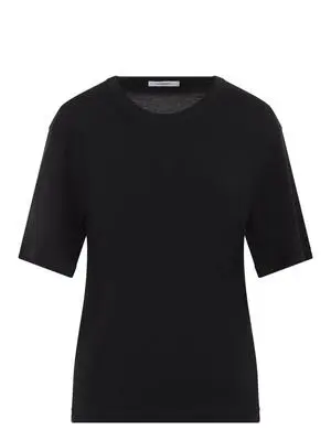 LEMAIRE Lemiaire Ribbed Cotton T-shirt - Black