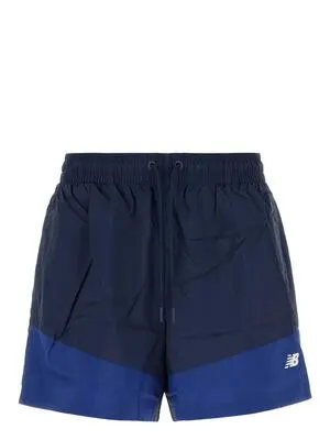 NEW BALANCE Nylon Bermuda Shorts - Blue
