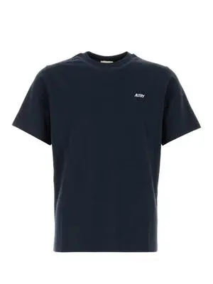 AUTRY 100% Cotton Crewneck T-shirt - Blue