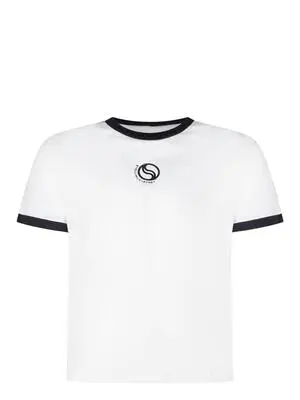 Stella McCartney Mini Graphic Tee With Logo Front - Ivory