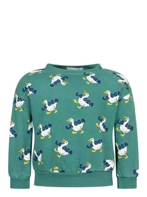 BOBO CHOSES BOBO CHOSES "La Oca" Duck Print Crewneck Sweater