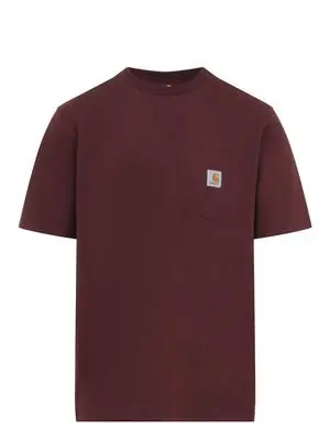 Carhartt Work In Progress 100% Cotton Short-sleeve Pocket T-shirt - Red