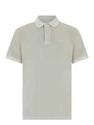 Gant Short Sleeve Polo With Logo Casual Everyday Fit - Ecru