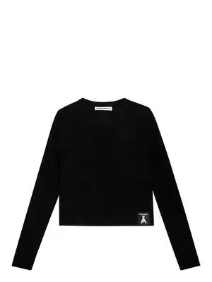 Patrizia Pepe Ribbed Knit Mini Sweater Skirt - K103
