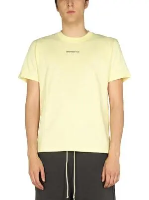 DEPARTMENT 5 Crew Neck Logo T-shirt - Yellow