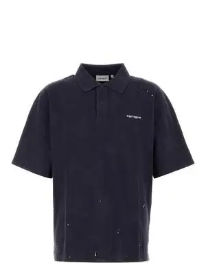 Carhartt Work In Progress Piquet Short-sleeve Painter Polo - Blue