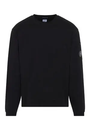 C.P. COMPANY Twisted Lens Long-sleeve Cotton T-shirt - Black