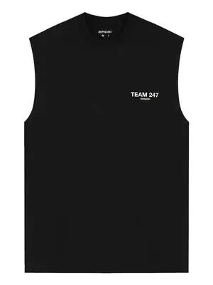 247 REPRESENT Oversized Tank Top - Nero