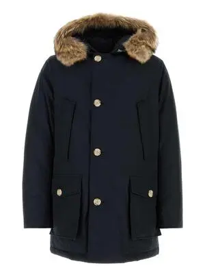 Woolrich Wool Blend Arctic Parka Jacket - Blue