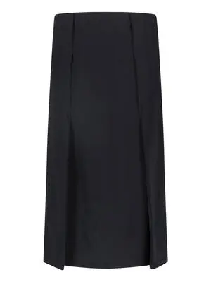 JIL SANDER JIL SANDER Midi Skirt Black