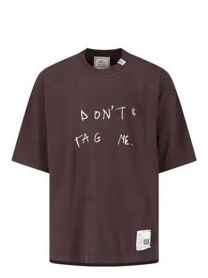 Mihara Yasuhiro Graphic Print Oversized T-shirt - Brown