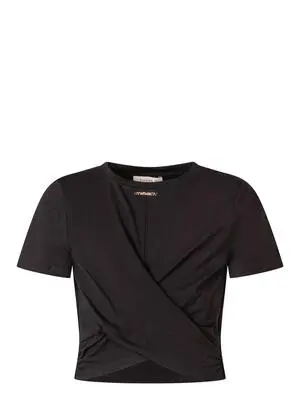 Twin-set Draped Front T-shirt - Nero