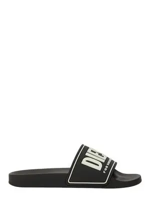 DIESEL® For Success" Slide Sandals - Black