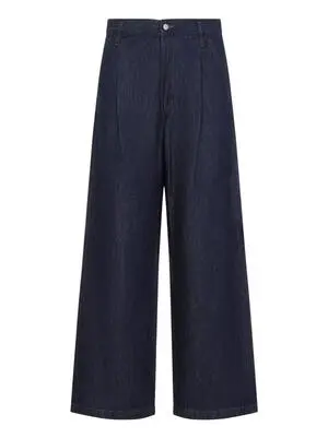Dries Van Noten Penning Cotton Jeans - Blue