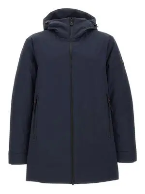 Peuterey Zip Up Hooded Coat - Navy