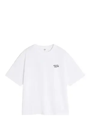 MAISON KITSUNÉ Maison Kitsuné Oversized Handwriting Graphic T-Shirt
