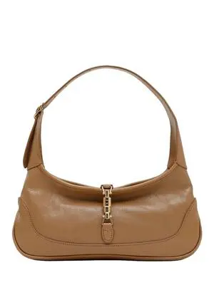 Gucci GUCCI Leather Shoulder Bag With Gold-Tone Hardware Marrone