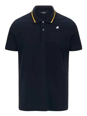K-WAY Mini Pique Polo Shirt - Blue Depth