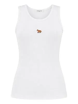 Maison Kitsuné Fitted Baby Fox Top - White