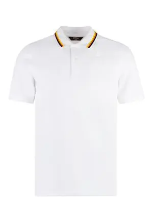 K-WAY Short-sleeved Cotton Polo Shirt - White