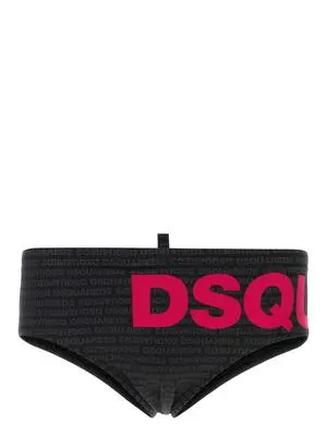 Dsquared2 Stretch Nylon Swimming Brief - Printed