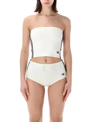 ADIDAS ORIGINALS 3-stripes Tube Top - White