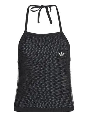 ADIDAS ORIGINALS ADIDAS ORIGINALS Knit Halter Top With Tie Detail