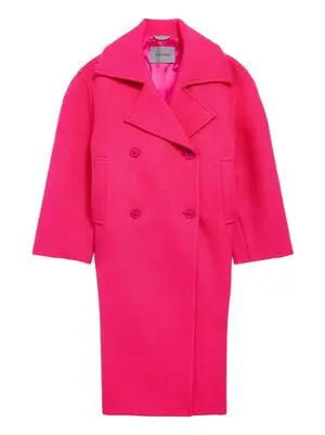 Balenciaga Long Cocoon Coat - Pink