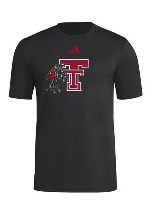 Adidas Texas Tech Red Raiders 2026 Locker Logo Pre-game T-shirt - Black