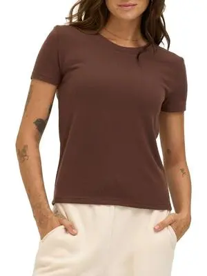 THREADS 4 THOUGHT Gwenda Crewneck T-shirt - Coffee