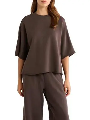 On Club Collective Cott Raw Edge Top - Espresso
