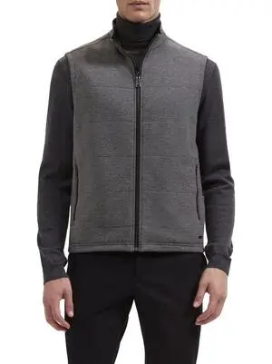Bugatchi Reversible Knit Vest - Black
