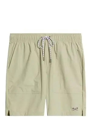 DARK SEAS Warwick Stretch Drawstring Shorts Moss