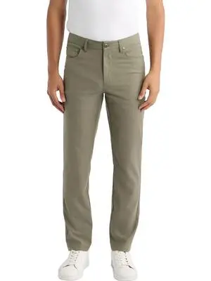 Bugatchi Travel Tech Five-pocket Pants - Olive