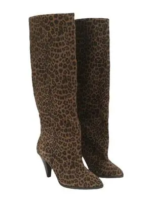 Kurt Geiger Lambeth Slouchy Knee High Boot - Open Brown