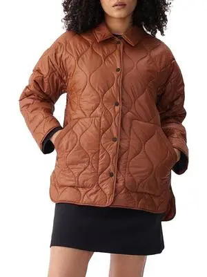 LOLE Cassandra Quilted Jacket - Auburn