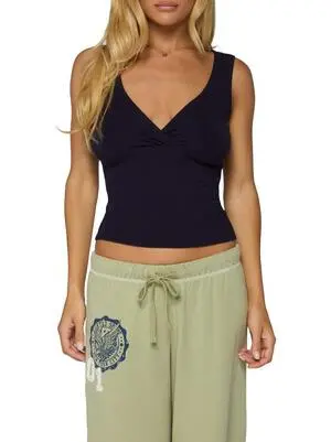 EDIKTED Lalisa V-neck Tank - Navy