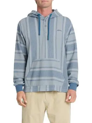 Quiksilver Striped Cotton Blend Hoodie - Quiet Harbor