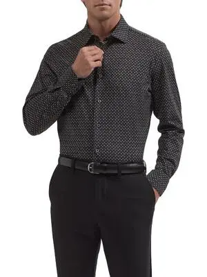 Bugatchi James Ooohcotton® Button-up Shirt - Black