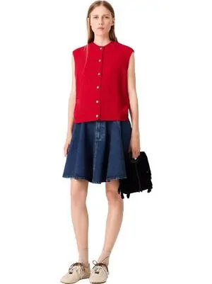 MAJE Sleeveless Knit Top