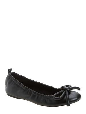 Marc Jacobs The Bow Lace-up Ballerina Flat - Black