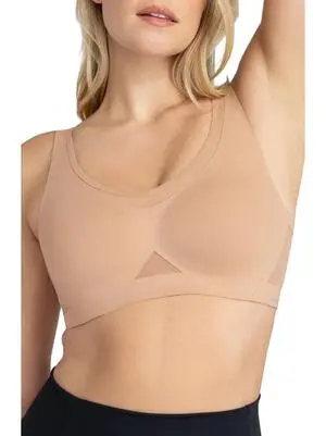 HONEYLOVE Crossflex Wireless Activity Bra - Sand