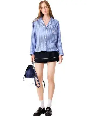Maje Striped Shirt - Blue