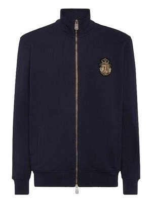 BILLIONAIRE Tracksuit Jacket Ls Crest - Navy