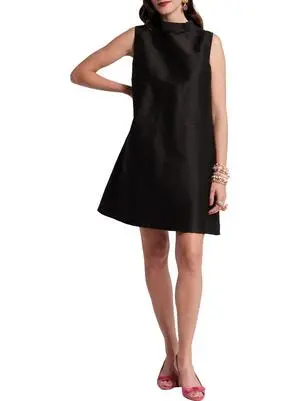 FRANCES VALENTINE Diplomat Mini Dress Sleeveless Black