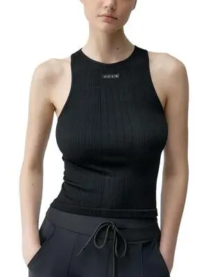 BORN LIVING YOGA Born Living Yoga Nora Seamless Performance Sports T-Shirt Black