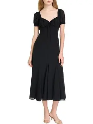 WAYF Natalie Midi Dress - Black